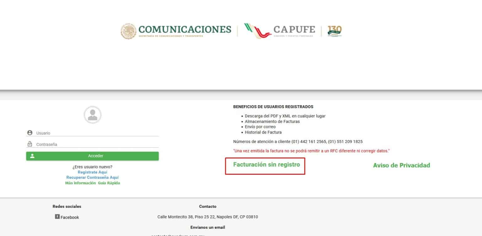 Recuperar Factura CAPUFE - Blog dSoft