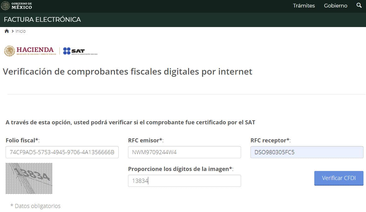 Verificación de Facturas SAT - Blog dSoft