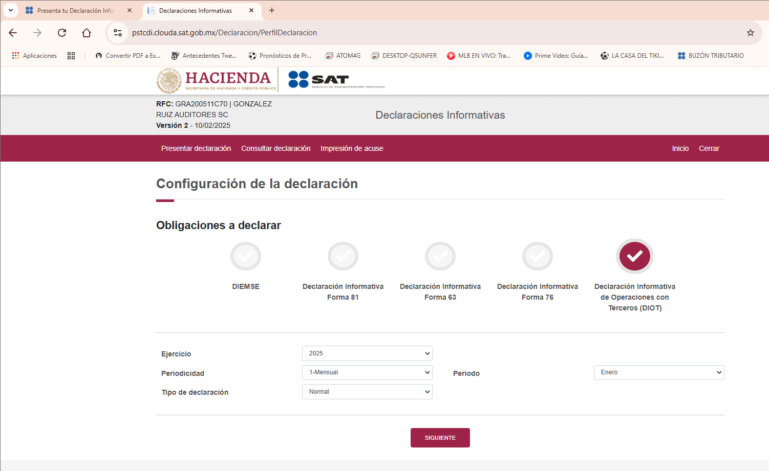Nuevo Formato para Presentar la DIOT